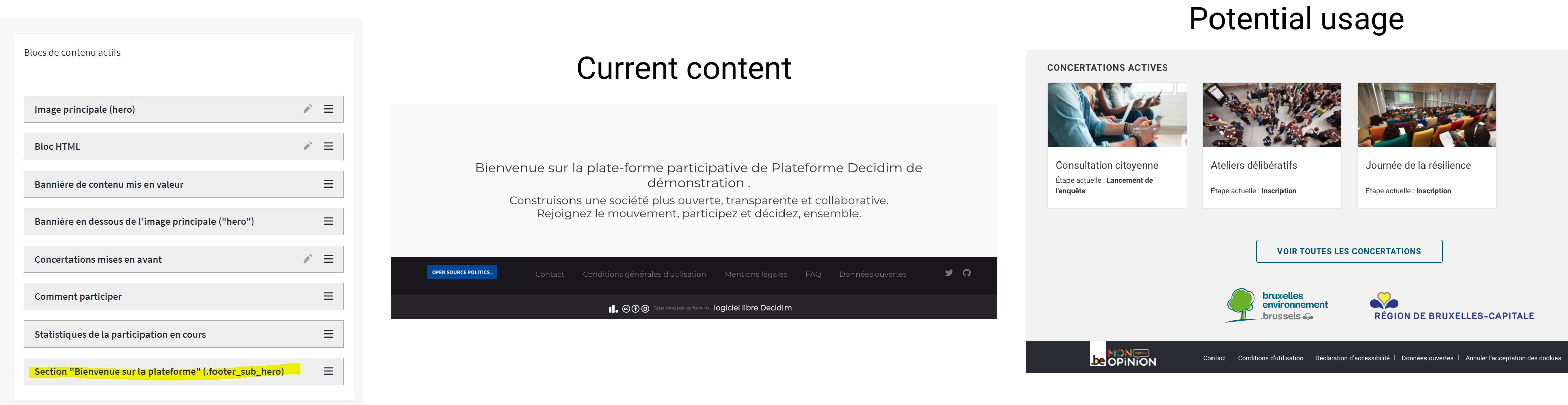Make home section .footer_sub_hero html editable - Propose new features - Propose new ...